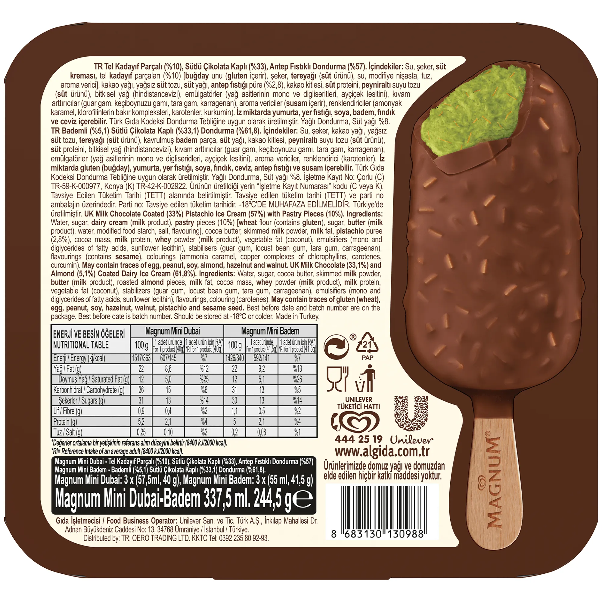 Magnum Mini Dubai Badem