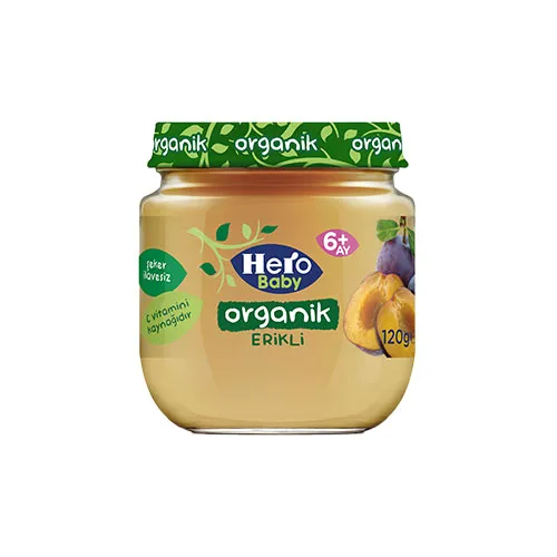 Hero Baby Organik Erikli Kavanoz Maması