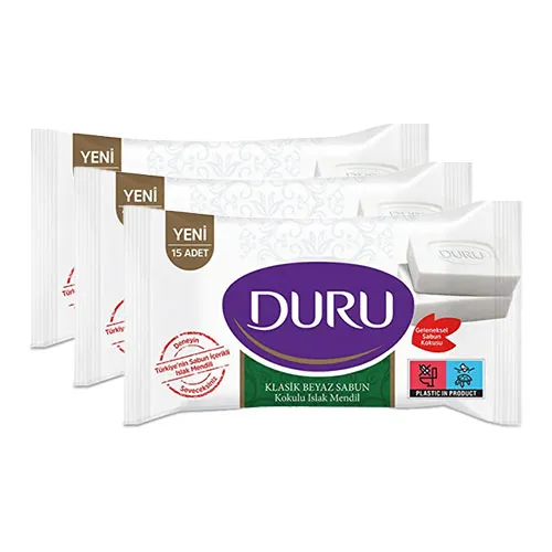 Duru Beyaz Sabun Kokulu Islak Mendil