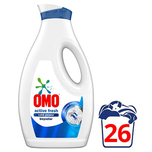 Omo Sıvı Deterjanı Active Fresh Cold Power Beyazlar 26 Yıkama