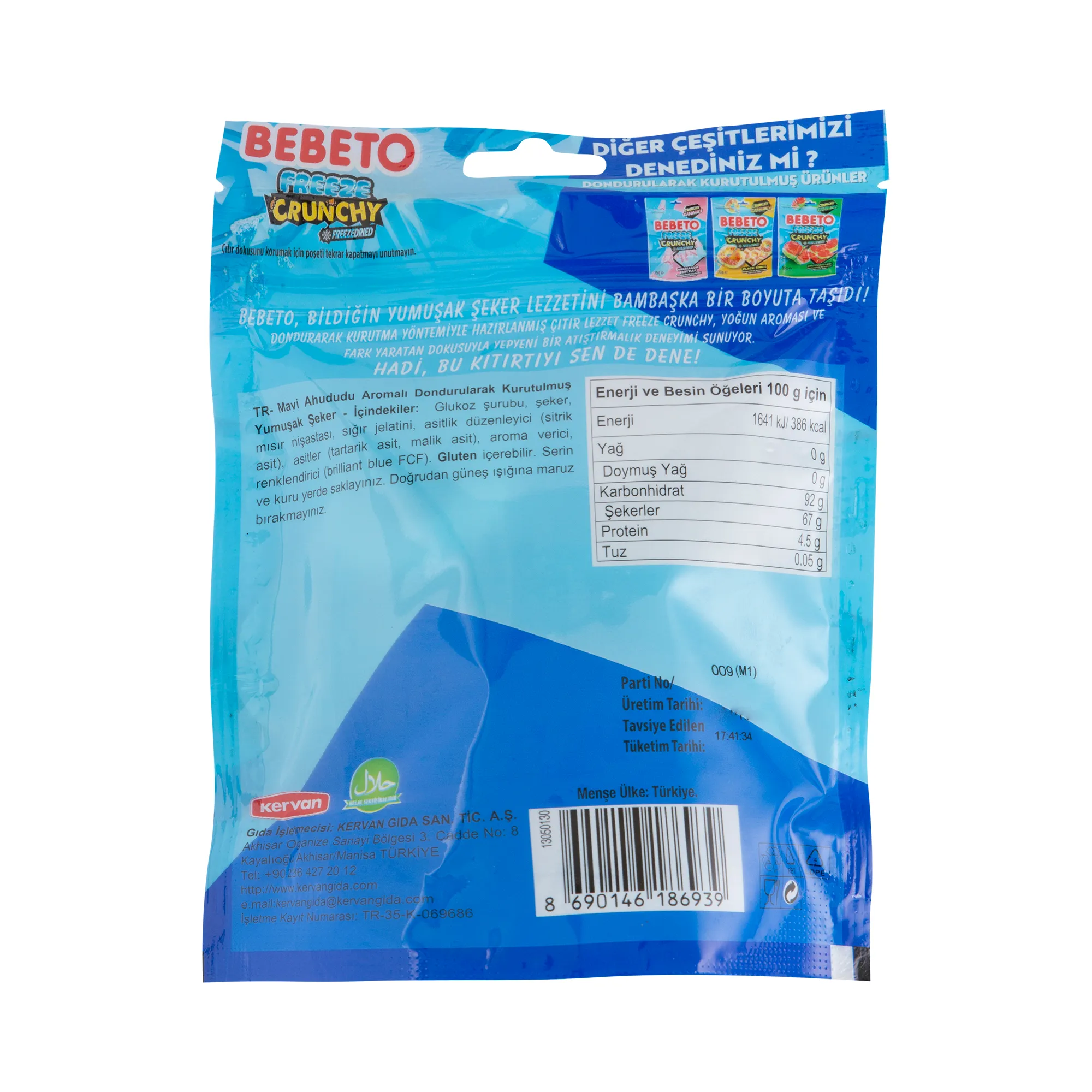 Bebeto Freeze Crunchy Blue Raspberry Ring