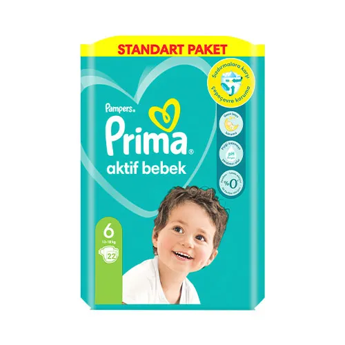 Prima Bebek Bezi Aktif Bebek 6 Beden XL Mini Fırsat Paketi