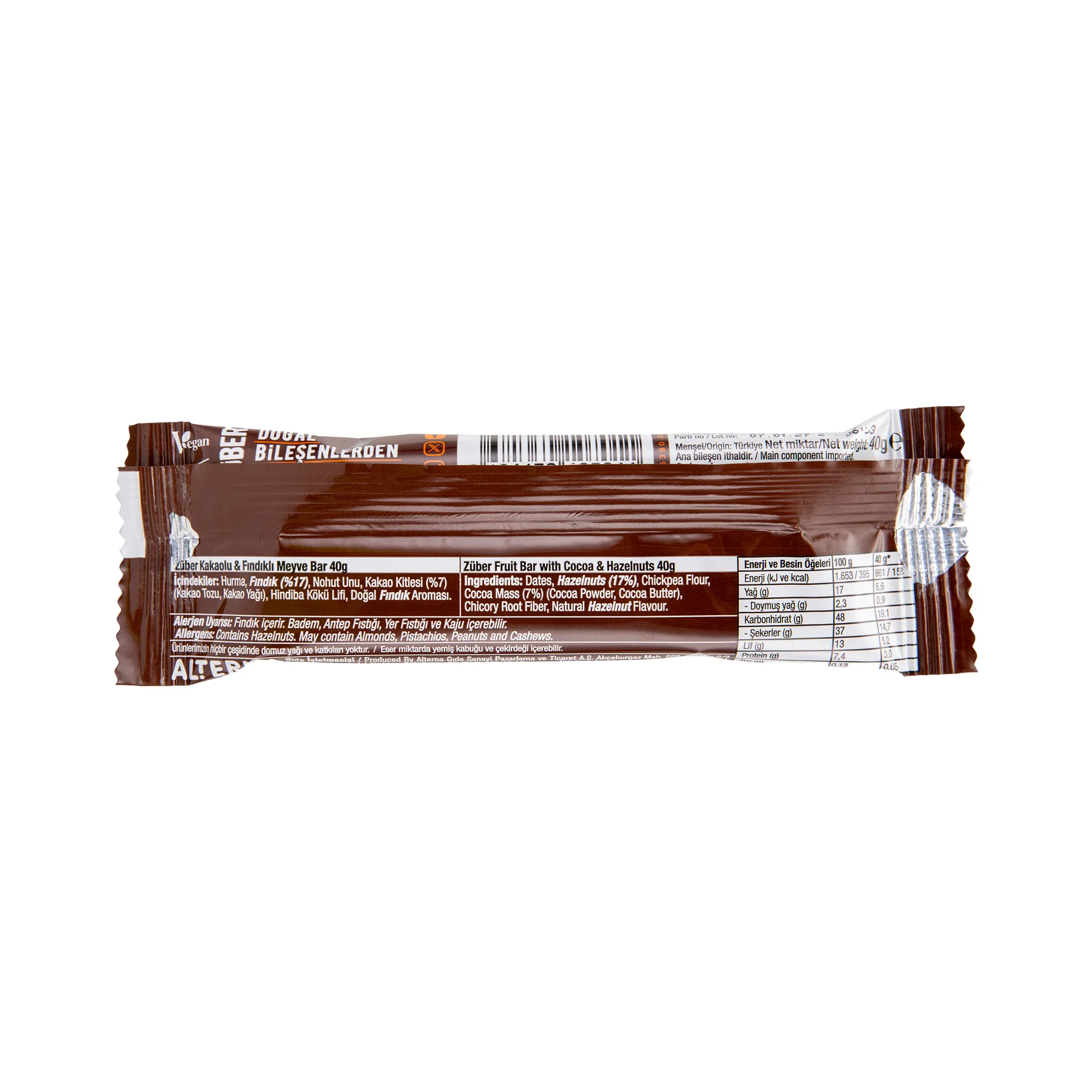 Züber Kakaolu & Fındıklı Meyve Bar