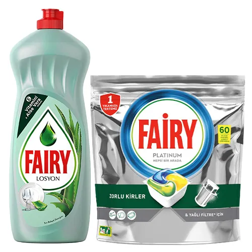 Fairy Platinum Tablet & Bulaşık Deterjanı Losyon