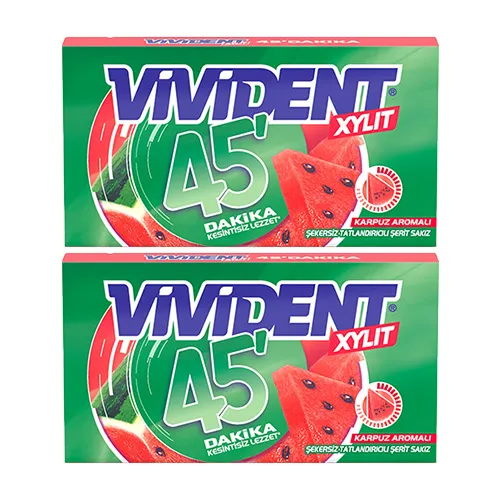 Vivident 45 Dk Cüzdan Karpuz